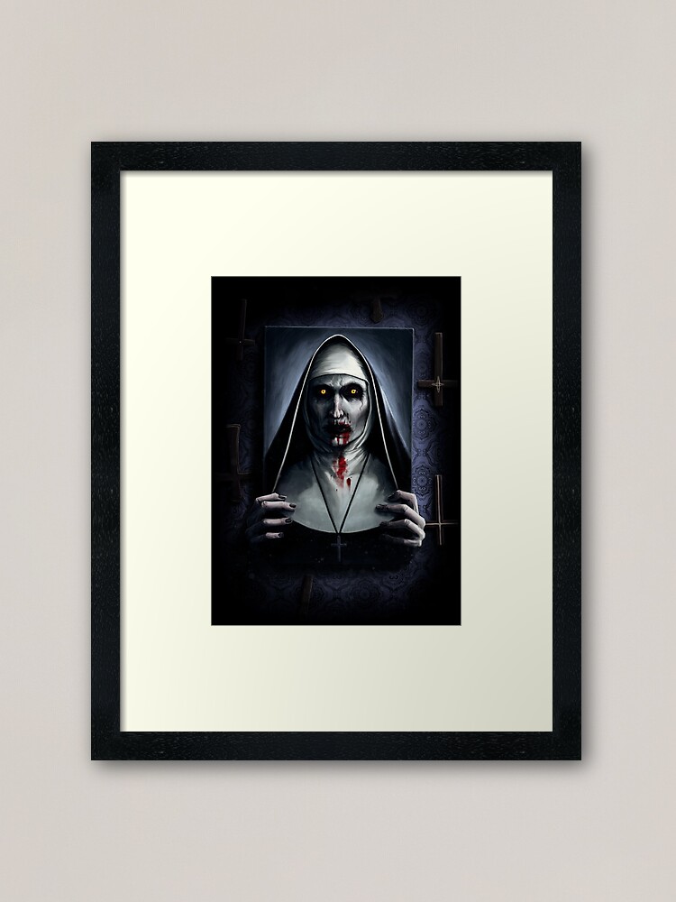 "Valak Painting " Framed Art Print for Sale by samRAW08 | Redbubble