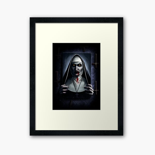 "Valak Painting " Framed Art Print for Sale by samRAW08 | Redbubble