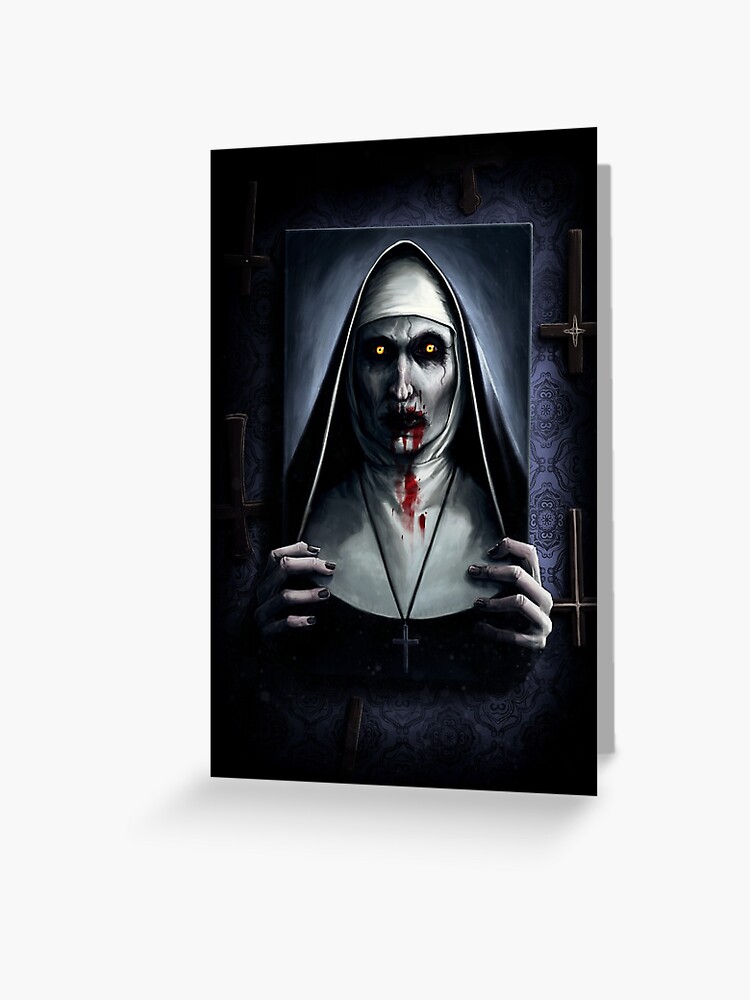 "Valak Painting " Greeting Card for Sale by Sam C | Redbubble