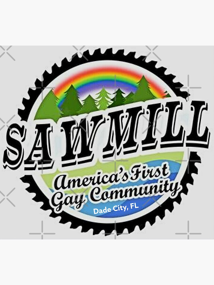 "SAWMILL GAY CAMPING RESORT FLORIDA CAMPGROUND DADE CITY" Sticker for ...