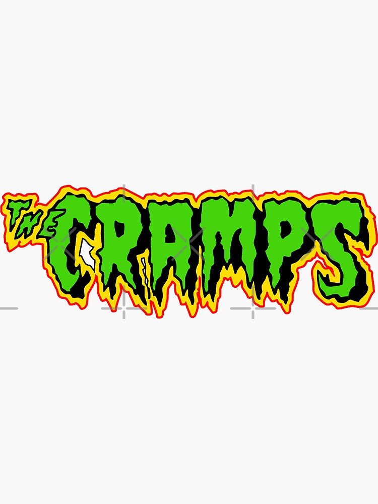 "The Cramps (for dark background)" Sticker for Sale by DForss | Redbubble