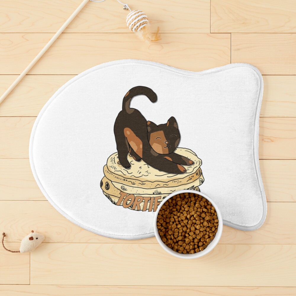 "Tortilla (Tortie Food Pun) - Tortoiseshell Cat Food Pun" Sticker for ...