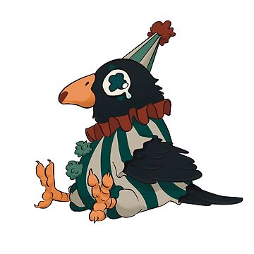"Sad Clown Crow" Sticker for Sale by Wannabe-Steve | Redbubble