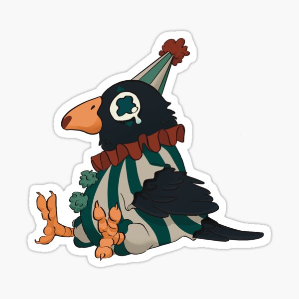 "Sad Clown Crow" Sticker for Sale by Wannabe-Steve | Redbubble