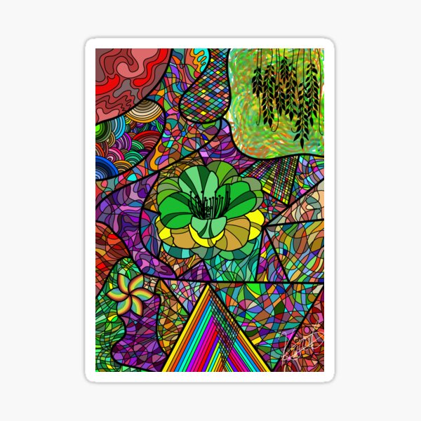 "Abstract Creativity " Sticker for Sale by abstractbykaren | Redbubble