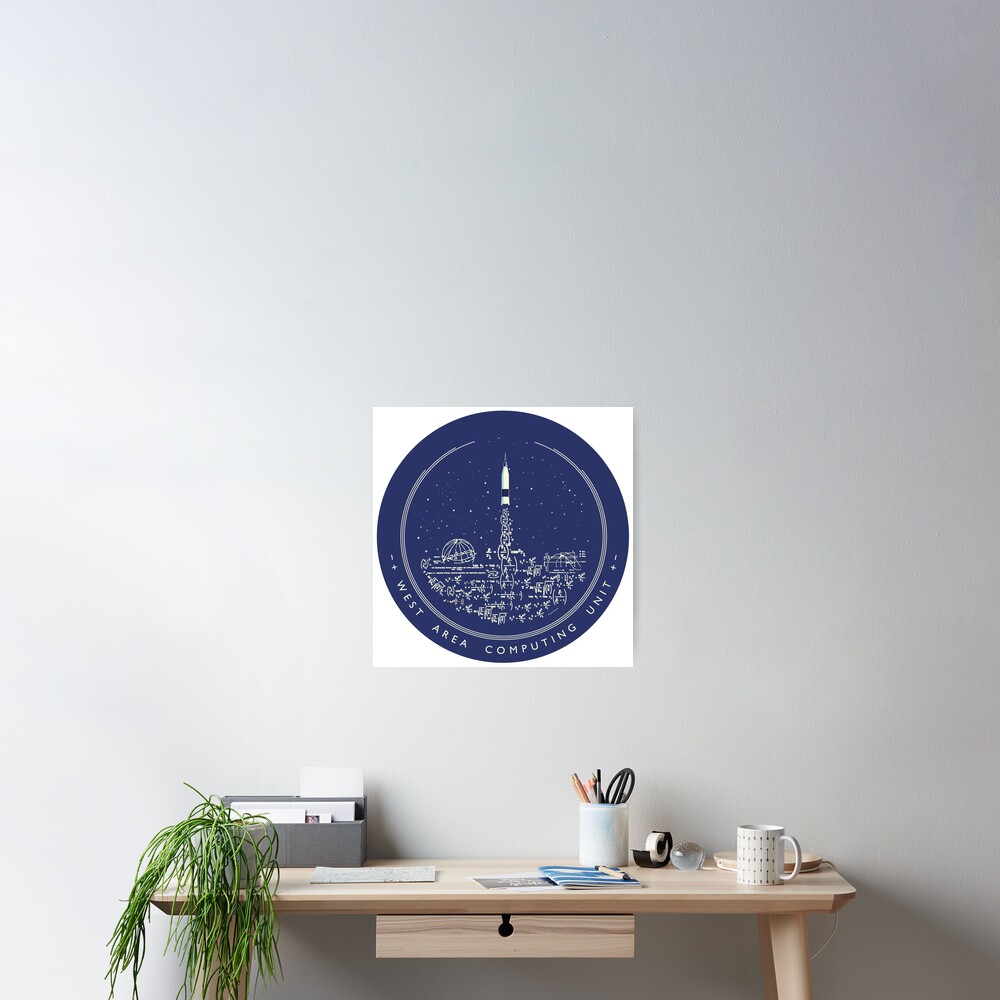 "West Area Computing Unit Homage Patch" Poster for Sale by Markadesign ...