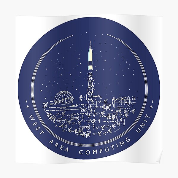 "West Area Computing Unit Homage Patch" Poster for Sale by Markadesign ...