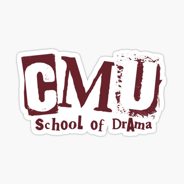 "CMU DRAMA" Sticker for Sale by Marion Mongello | Redbubble