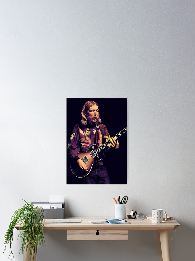 "Duane Allman Art: Painting of Allman Brothers Guitarist" Poster for ...