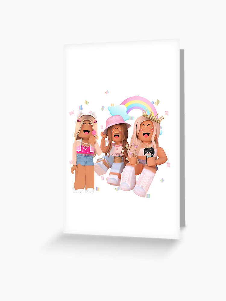 "Girl Roblox" Greeting Card for Sale by cindybernas | Redbubble