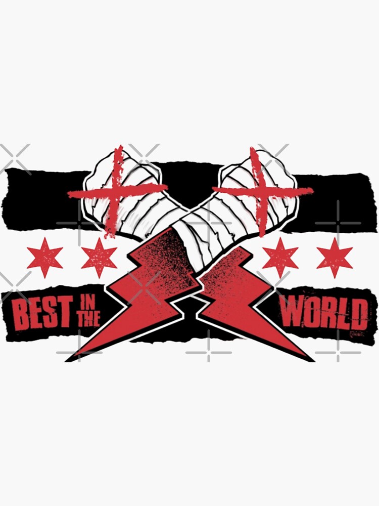 "CM Punk AEW" Sticker for Sale by Ent-Clothing | Redbubble