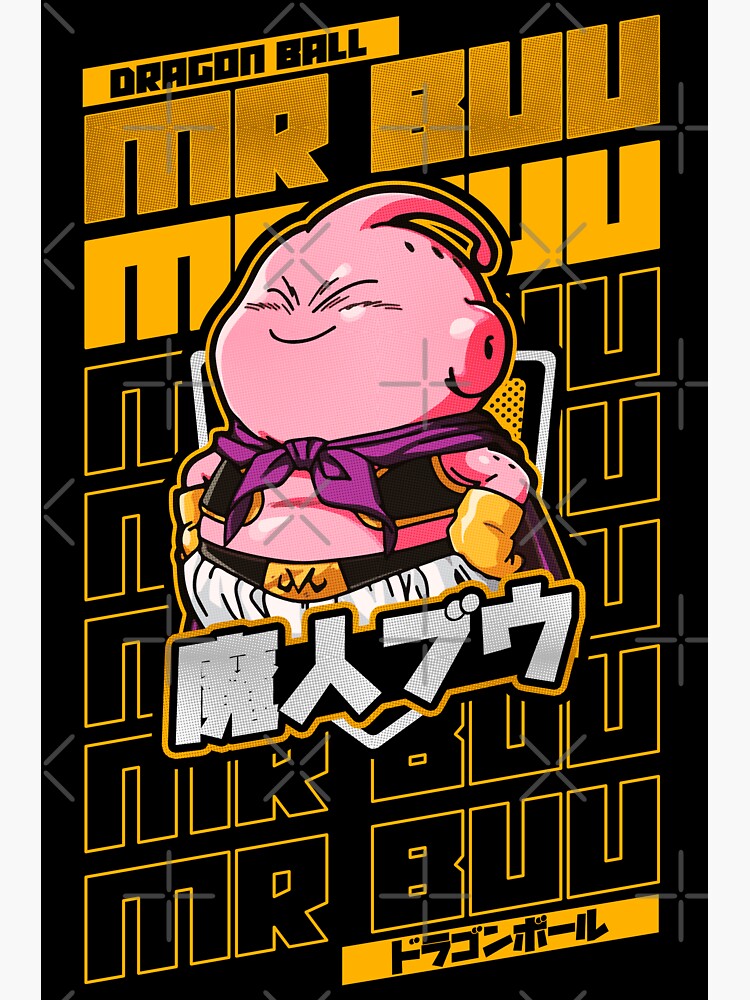 "Buu DRAGON BALL || Chibi Emblem Design | OG |" Sticker for Sale by ...