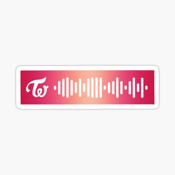 "talk that talk twice spotify code" Sticker for Sale by kmarieart ...