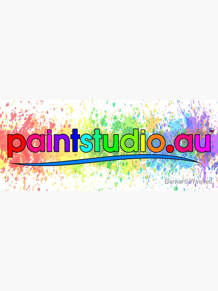 "Paint Studio Logo" Sticker for Sale by Bernard Weekes | Redbubble