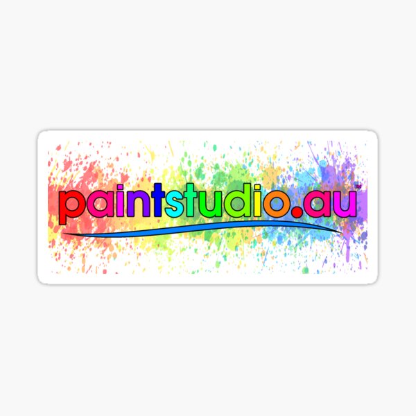 "Paint Studio Logo" Sticker for Sale by Bernard Weekes | Redbubble