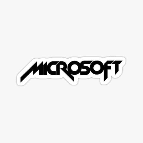 "microsoft 1980 " Sticker for Sale by VICTORKNEE | Redbubble