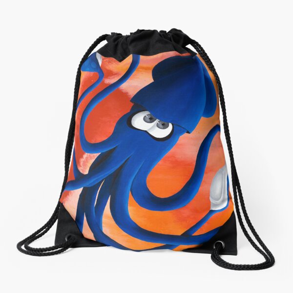 "Squid Ink" Drawstring Bag for Sale by MalMakes | Redbubble