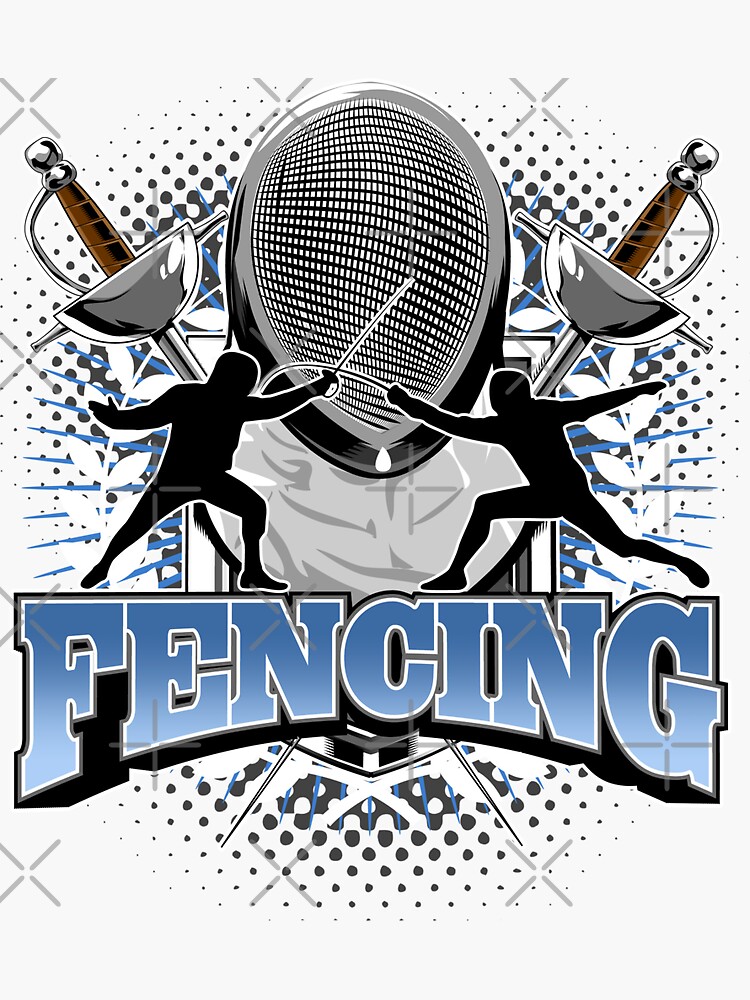 "Fencing " Sticker for Sale by styleuniversal | Redbubble