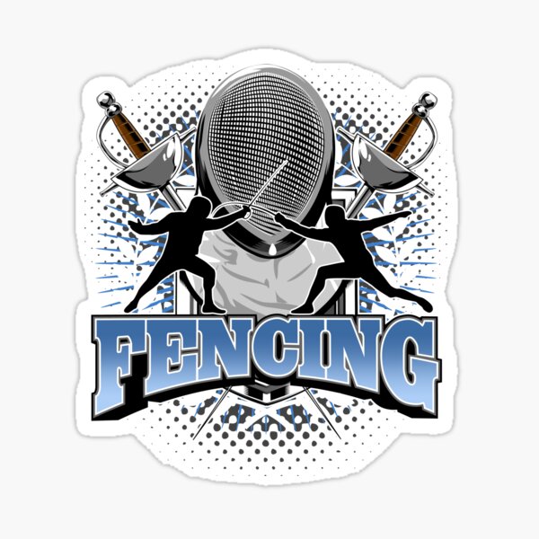 "Fencing " Sticker for Sale by styleuniversal | Redbubble