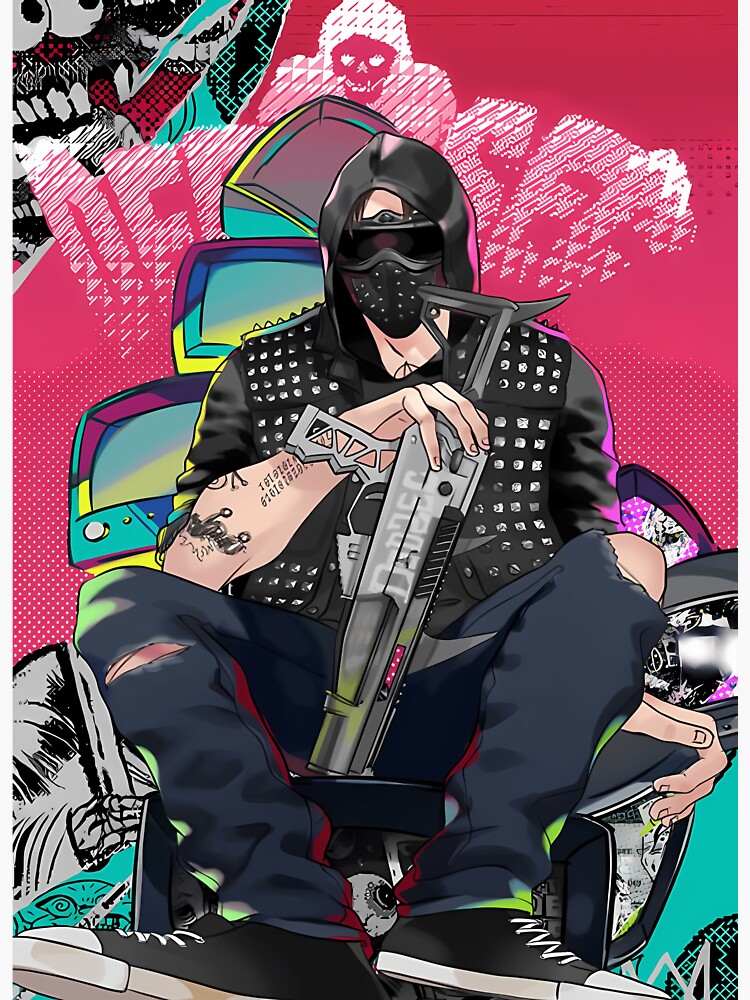 "Dedsec Fan Art" Sticker for Sale by SpringGreensS | Redbubble