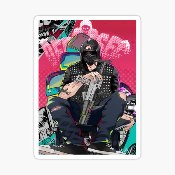 "Dedsec Fan Art" Sticker for Sale by SpringGreensS | Redbubble