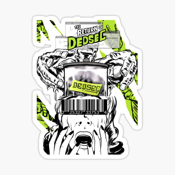 "Dedsec Shirt 1" Sticker for Sale by SpringGreensS | Redbubble