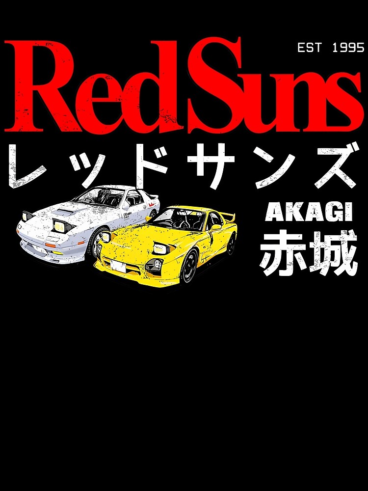 "Initial D - Akagi RedSuns" Poster for Sale by KoleCastillo | Redbubble