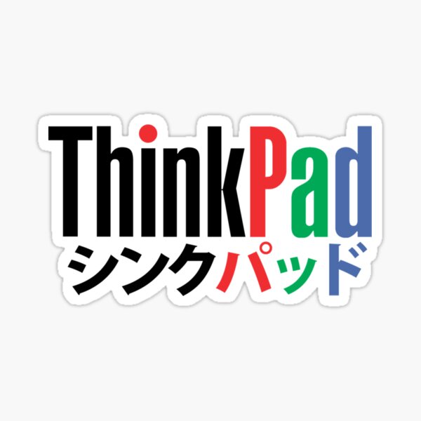 "Thinkpad laptop logo" Sticker by HeinoPapen | Redbubble