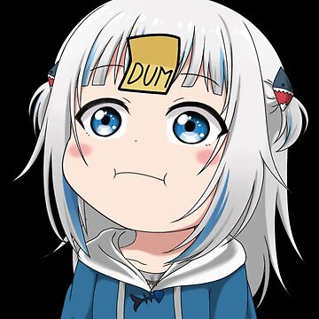 "Chibi DUM Gawr Gura" Sticker for Sale by eckstromvan | Redbubble