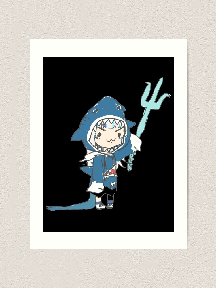"Gawr Gura LOADING screen" Art Print for Sale by eckstromvan | Redbubble