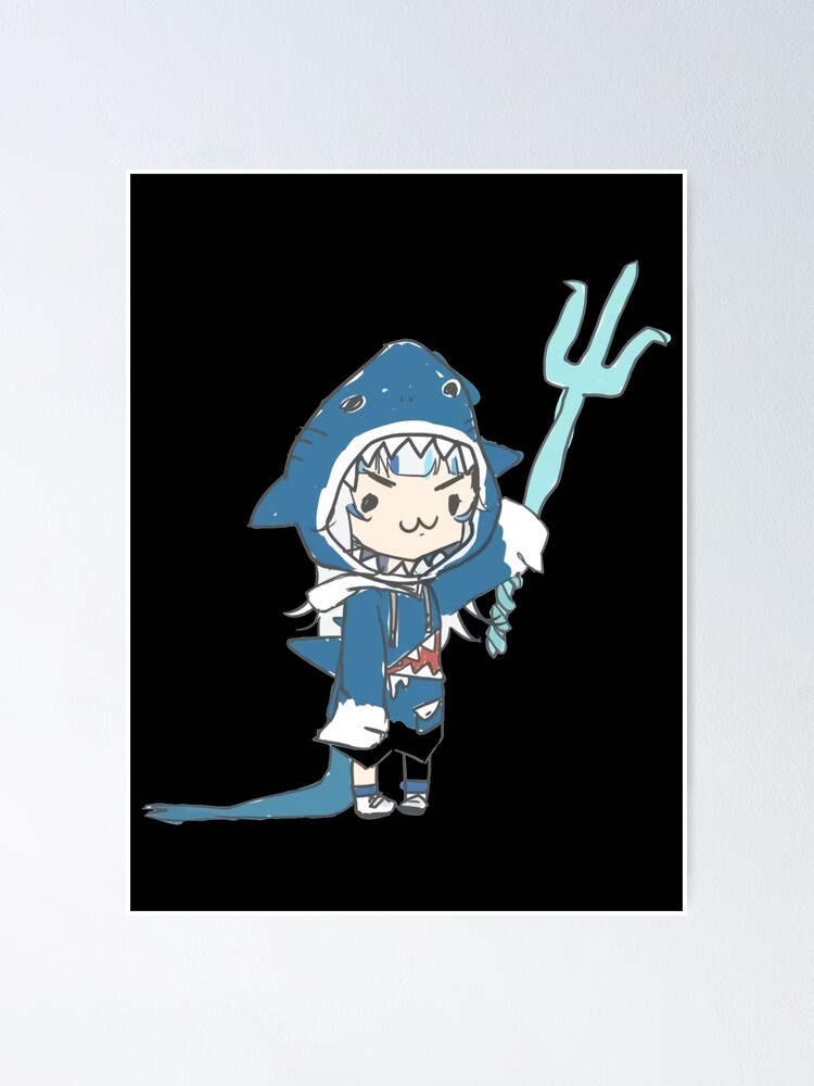 "Gawr Gura LOADING screen" Poster for Sale by eckstromvan | Redbubble