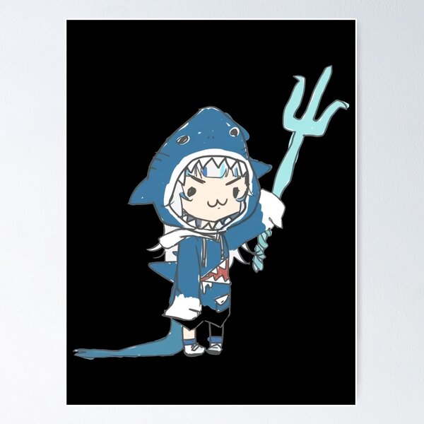 "Gawr Gura LOADING screen" Poster for Sale by eckstromvan | Redbubble
