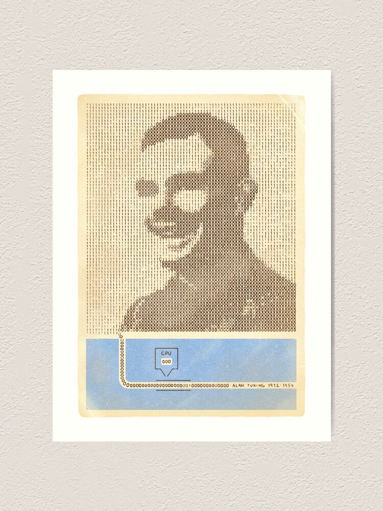 "Alan Turing " Art Print for Sale by twistedspeedo | Redbubble