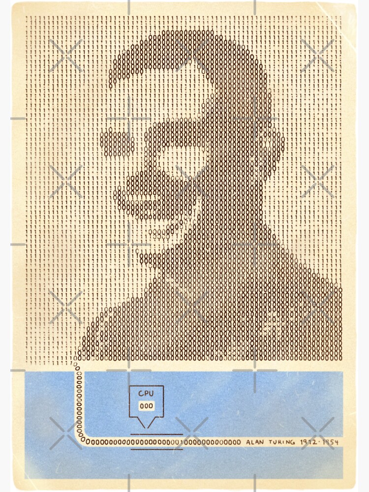"Alan Turing " Sticker by twistedspeedo | Redbubble