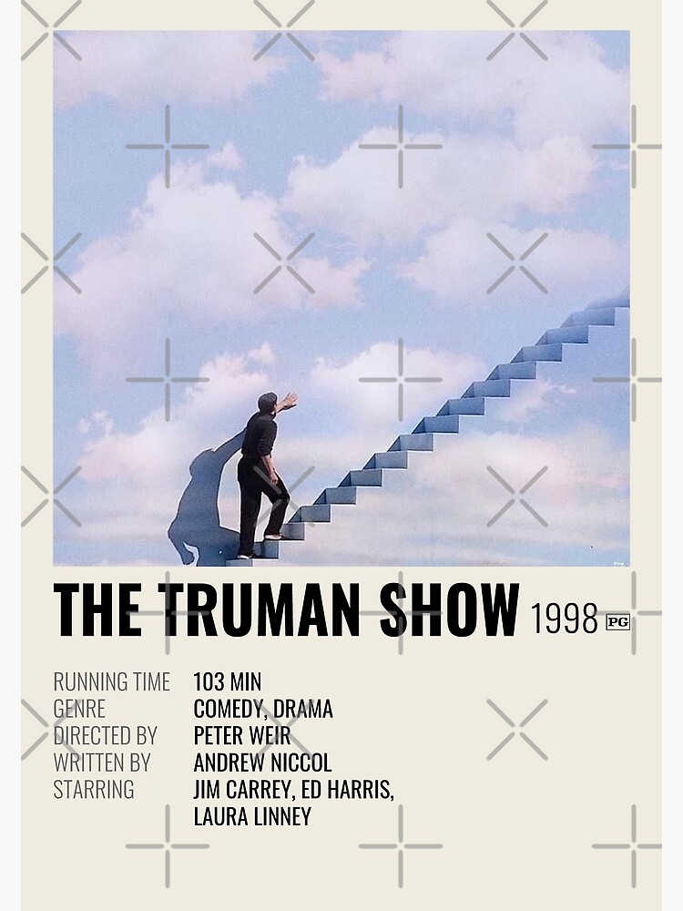 "The Truman Show (1998) Movie Poster" Poster for Sale by HansineKarlsen ...