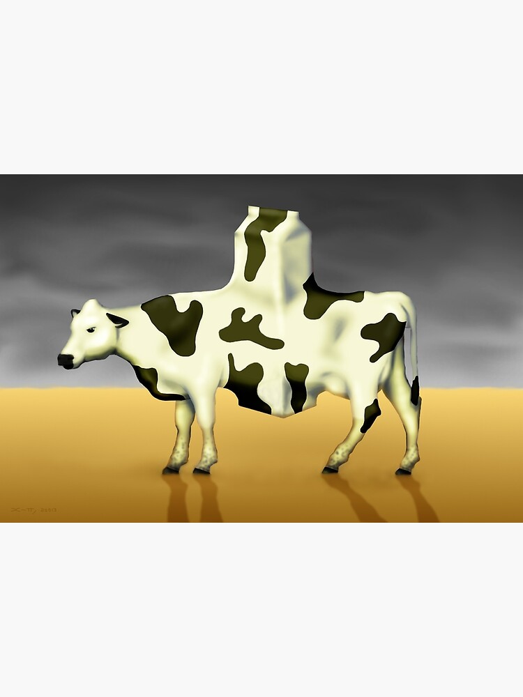 "SURREALISM - Cow Product " Framed Art Print for Sale by surreal77 ...