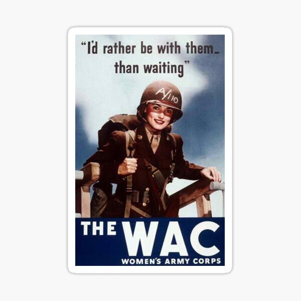 "Women's Army Corps WW2" Sticker for Sale by TheDonGiovanni | Redbubble