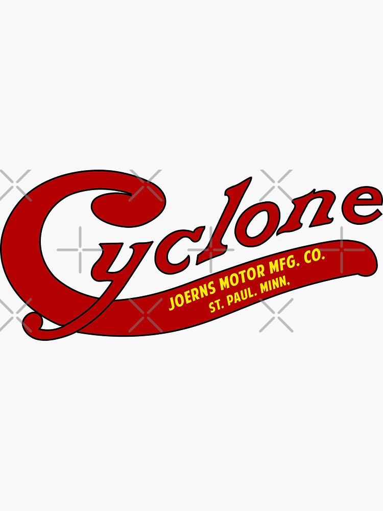 "Cyclone Motorcycles" Sticker for Sale by Bloxworth | Redbubble