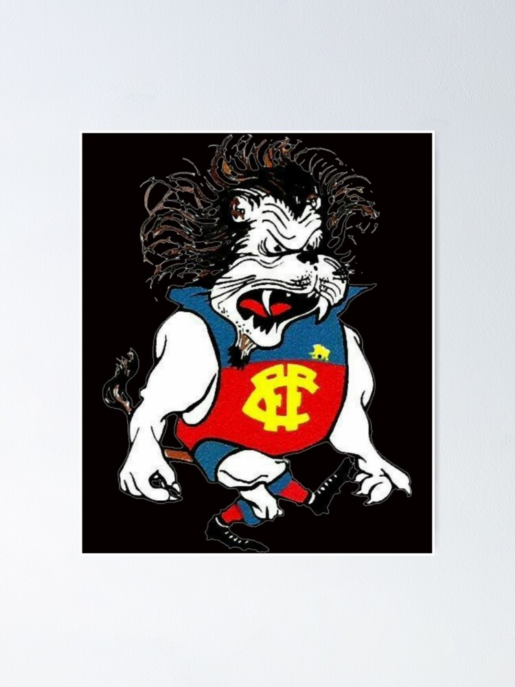 "Fitzroy Lions Retro" Poster for Sale by LIAMCEDERST | Redbubble