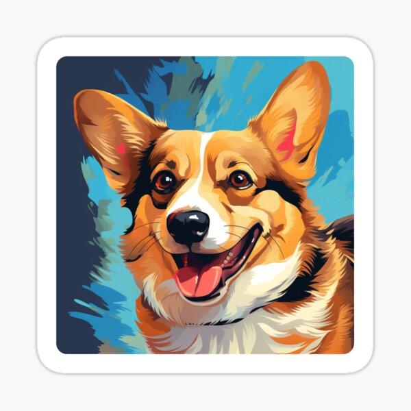 "Corgi" Sticker for Sale by MendaciousMina | Redbubble