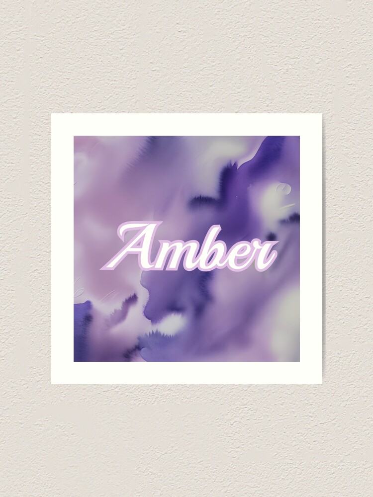 Amber Name Art