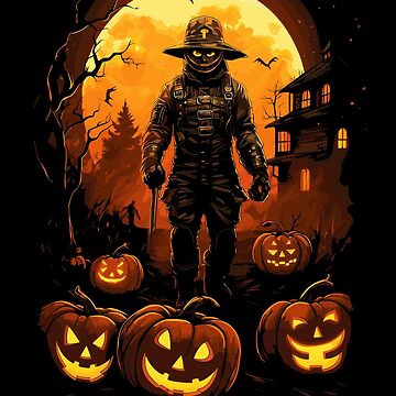 "Spooky Firefighter Halloween Scary Fireman Gear" Art Board Print for ...
