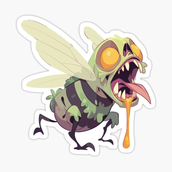 "Halloween Zombee - Spooky Month Monster" Sticker for Sale by ...
