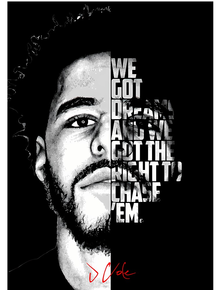 "Black and white J Cole quote. (2)" Kids T-Shirt for Sale by ...