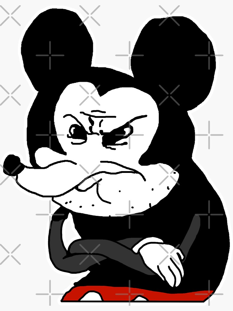 "Mickey from "Goofy's Murder Trial" Youtube Meme Video" Sticker for ...