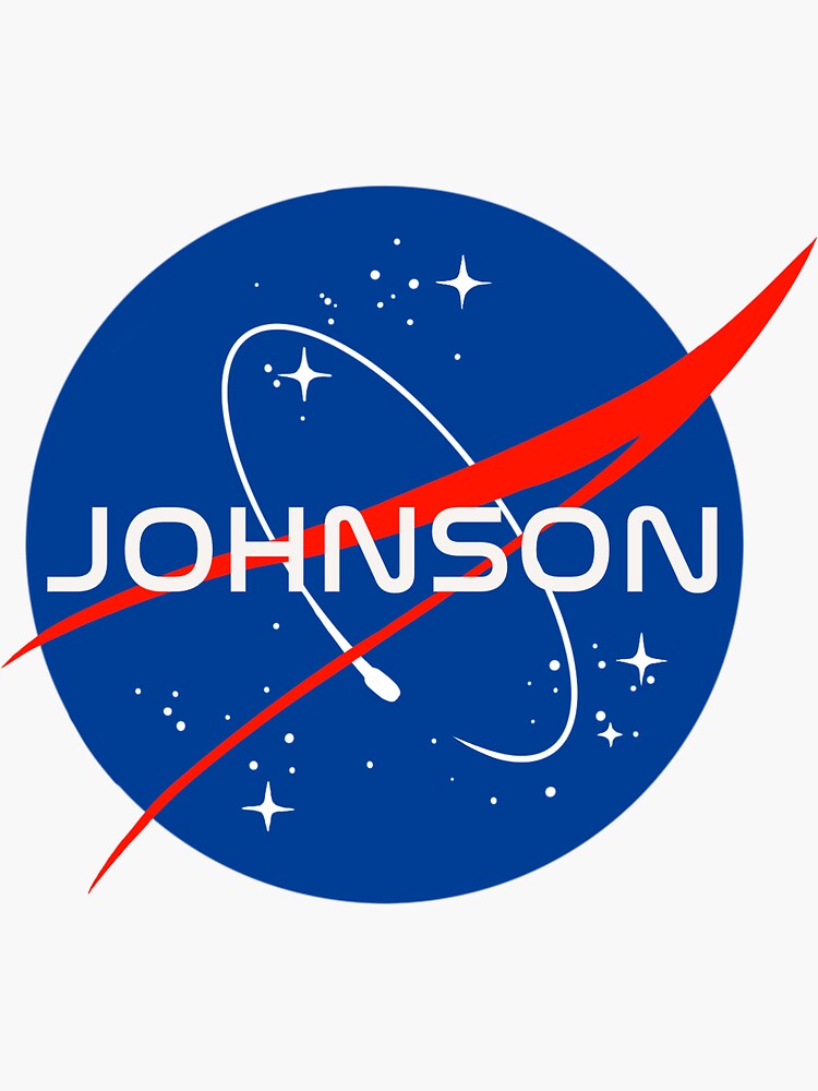 "NASA font Johnson Space Center meatball logo" Sticker for Sale by ...