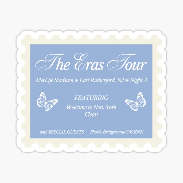 "East Rutherford Night 3 | THE ERAS TOUR" Sticker for Sale by luna ...