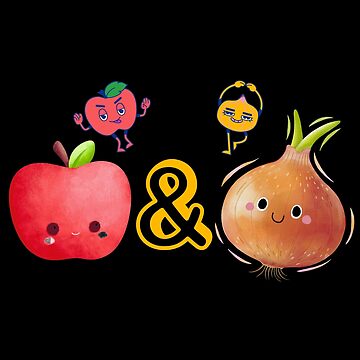 "Apple and Onion" Sticker for Sale by earlymorning83 | Redbubble