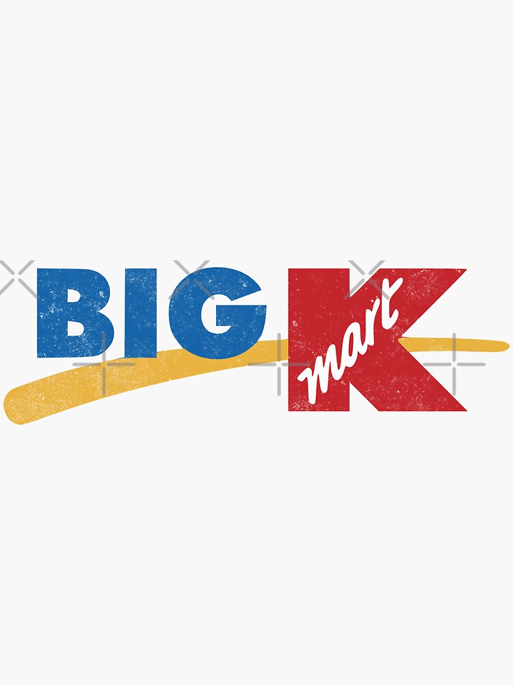 "Big Kmart Store Vintage Logo" Sticker for Sale by RetroLab64 | Redbubble