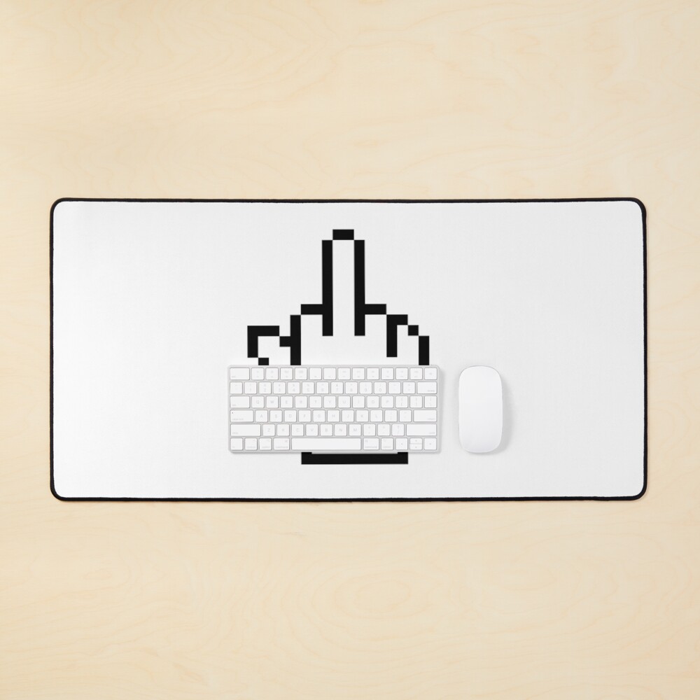 "Middle finger pixel art " Sticker for Sale by Momoringalingg | Redbubble